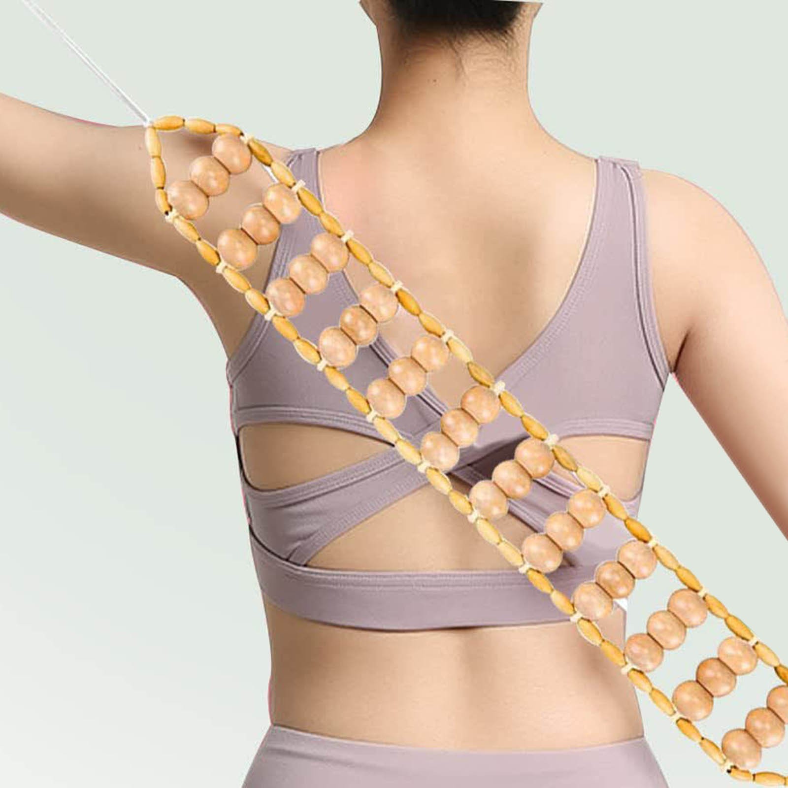 Massage Instrument Wooden Massage Roller Cellulite Massage Roller For Neck Leg Back Natural Wood